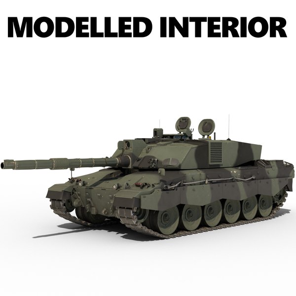 challenger 2 mbt tank 3d max