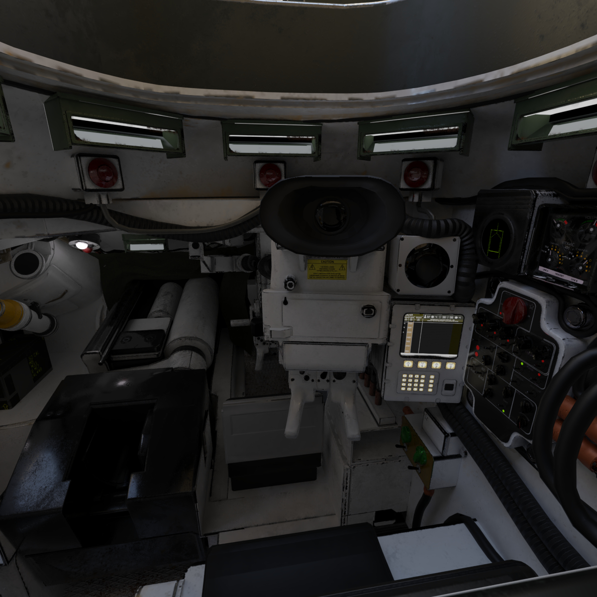 포탑 내부의 Challenger 2 탱크 3D 모델 - TurboSquid 1539768