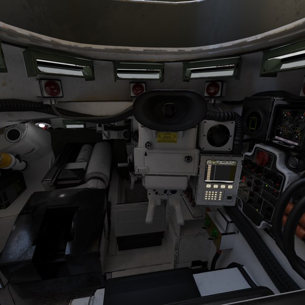포탑 내부의 Challenger 2 탱크 3D 모델 - TurboSquid 1539768