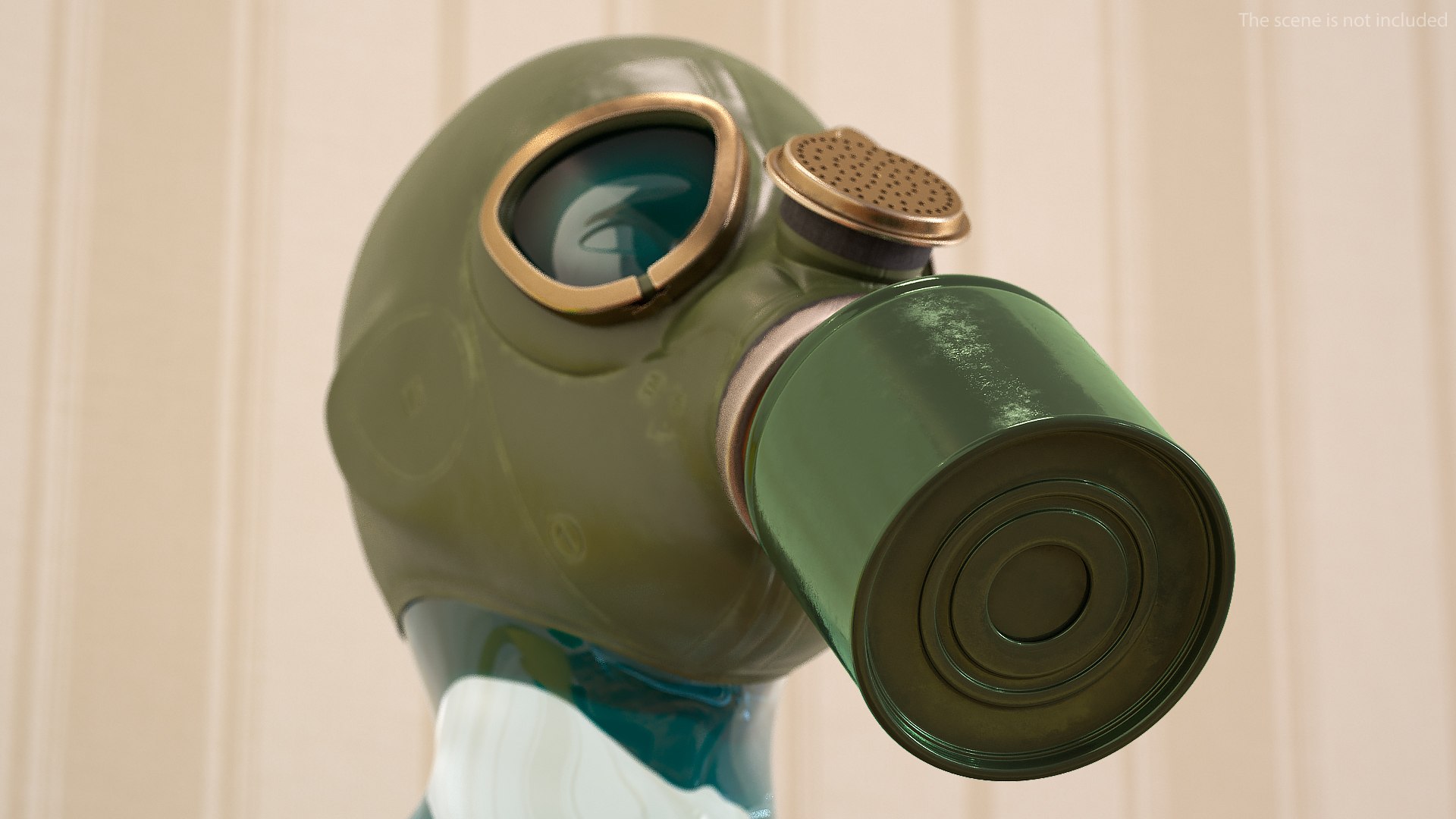 3D single filter gas mask - TurboSquid 1572939
