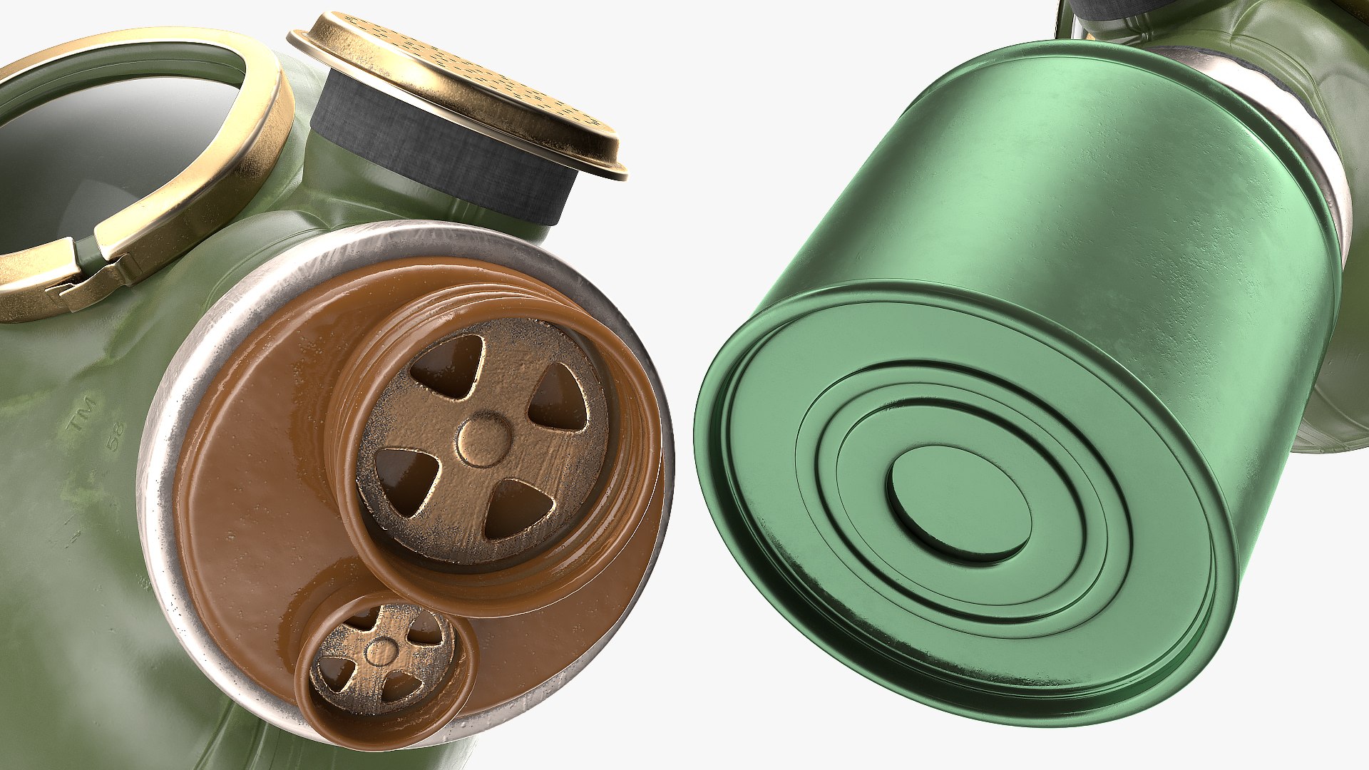 3D single filter gas mask - TurboSquid 1572939