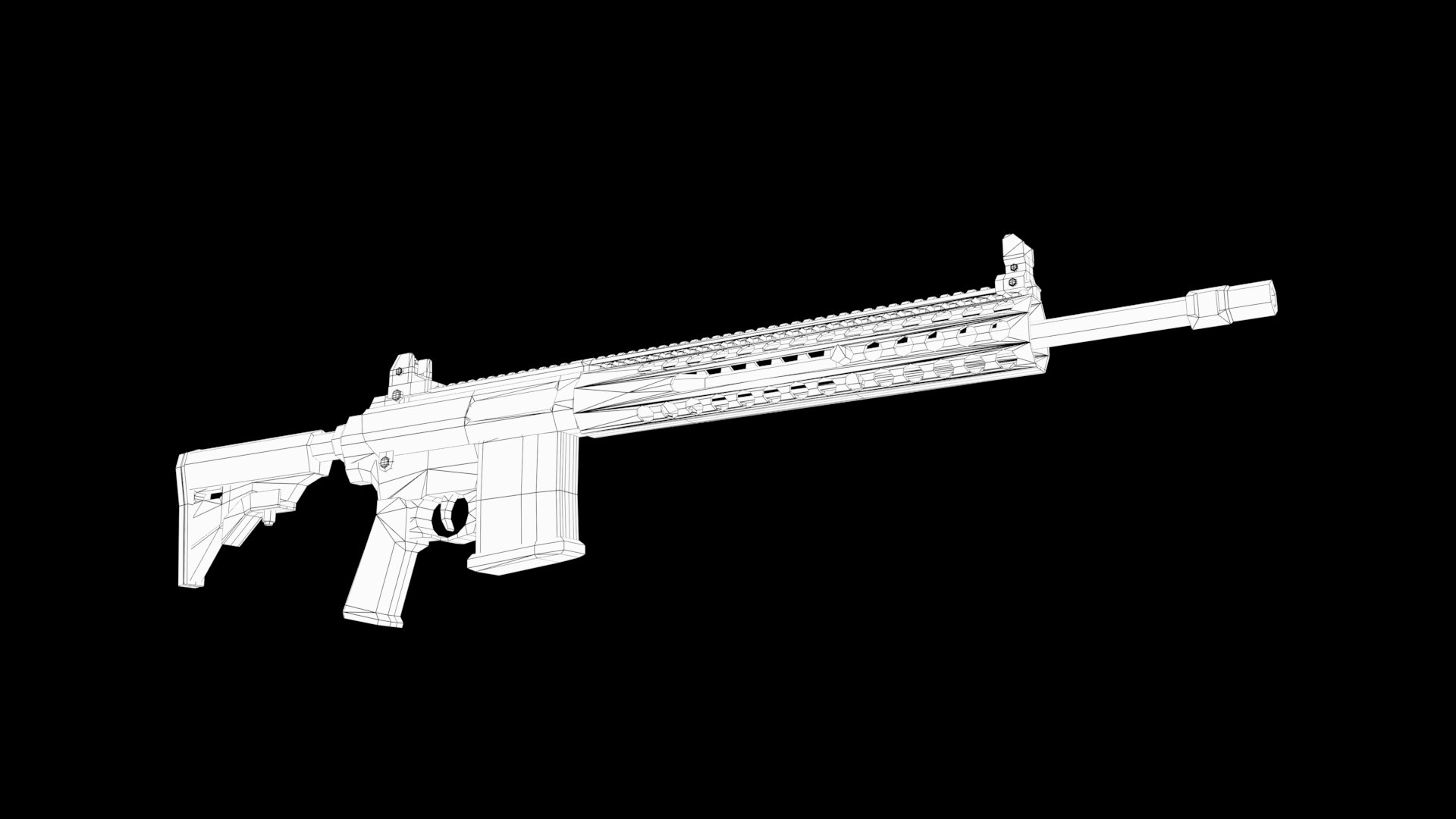3D M4 Gun - TurboSquid 2091349