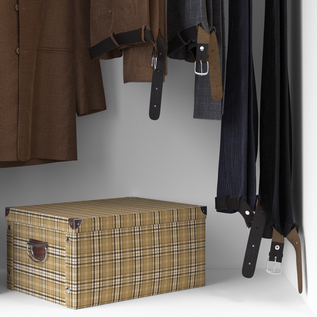 Closet Wardrobe 3D Model - TurboSquid 1214207