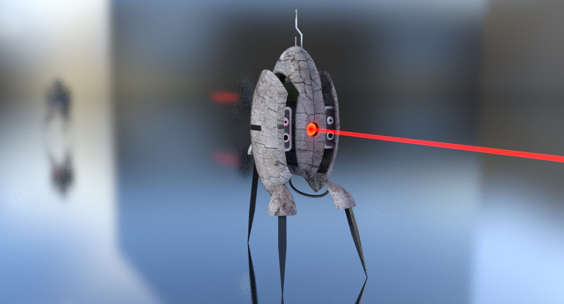 Sentry Turret Portal Model - TurboSquid 1221567