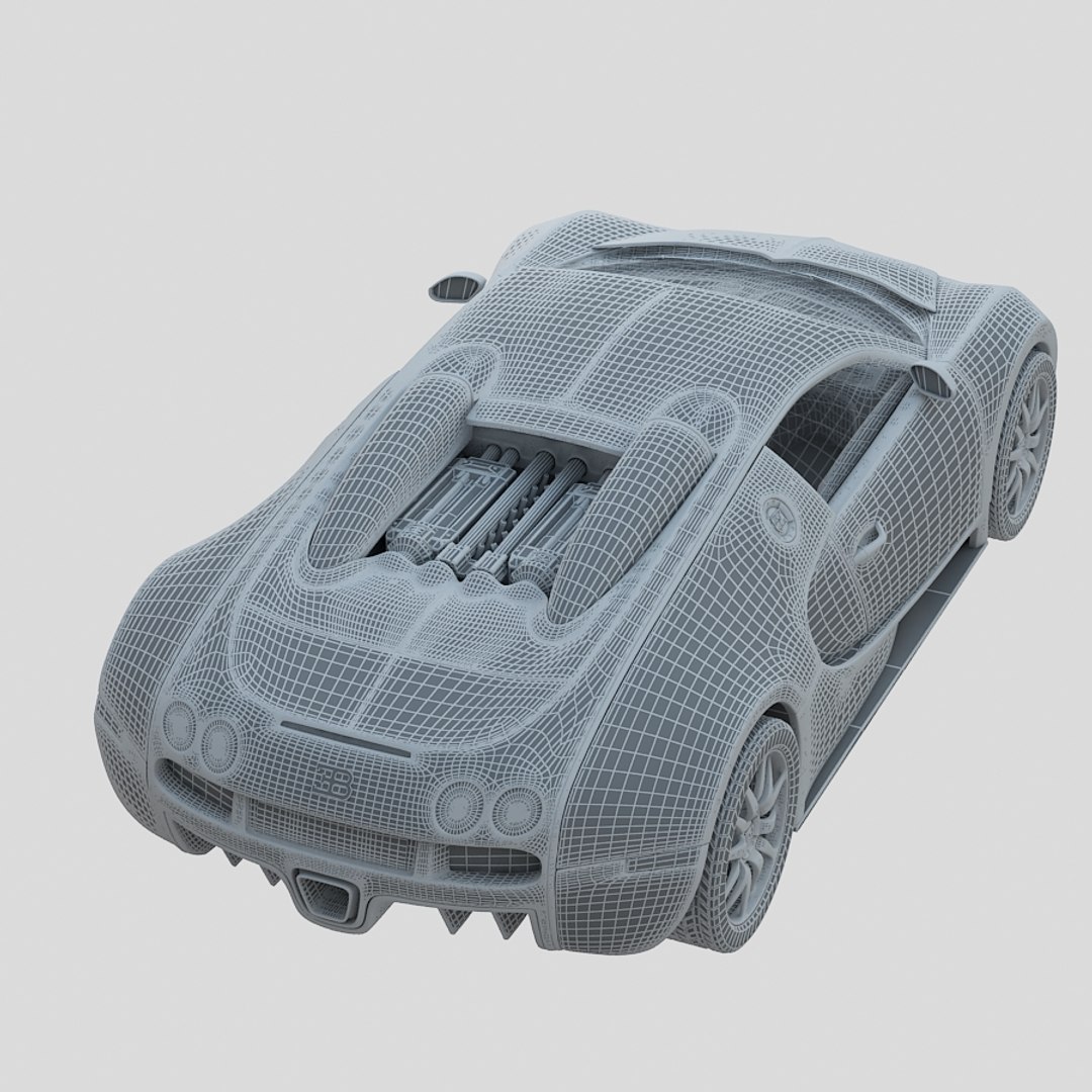 3d Model Bugatti Veyron Sport Luxury