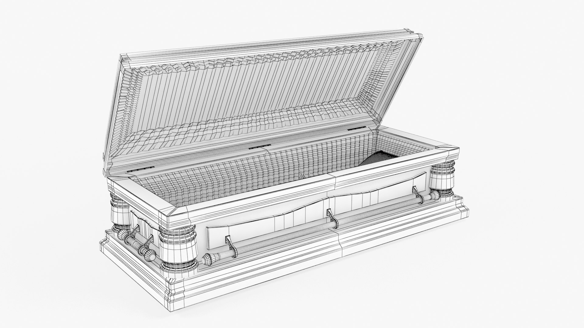 3D Coffin Casket Model - TurboSquid 1453465
