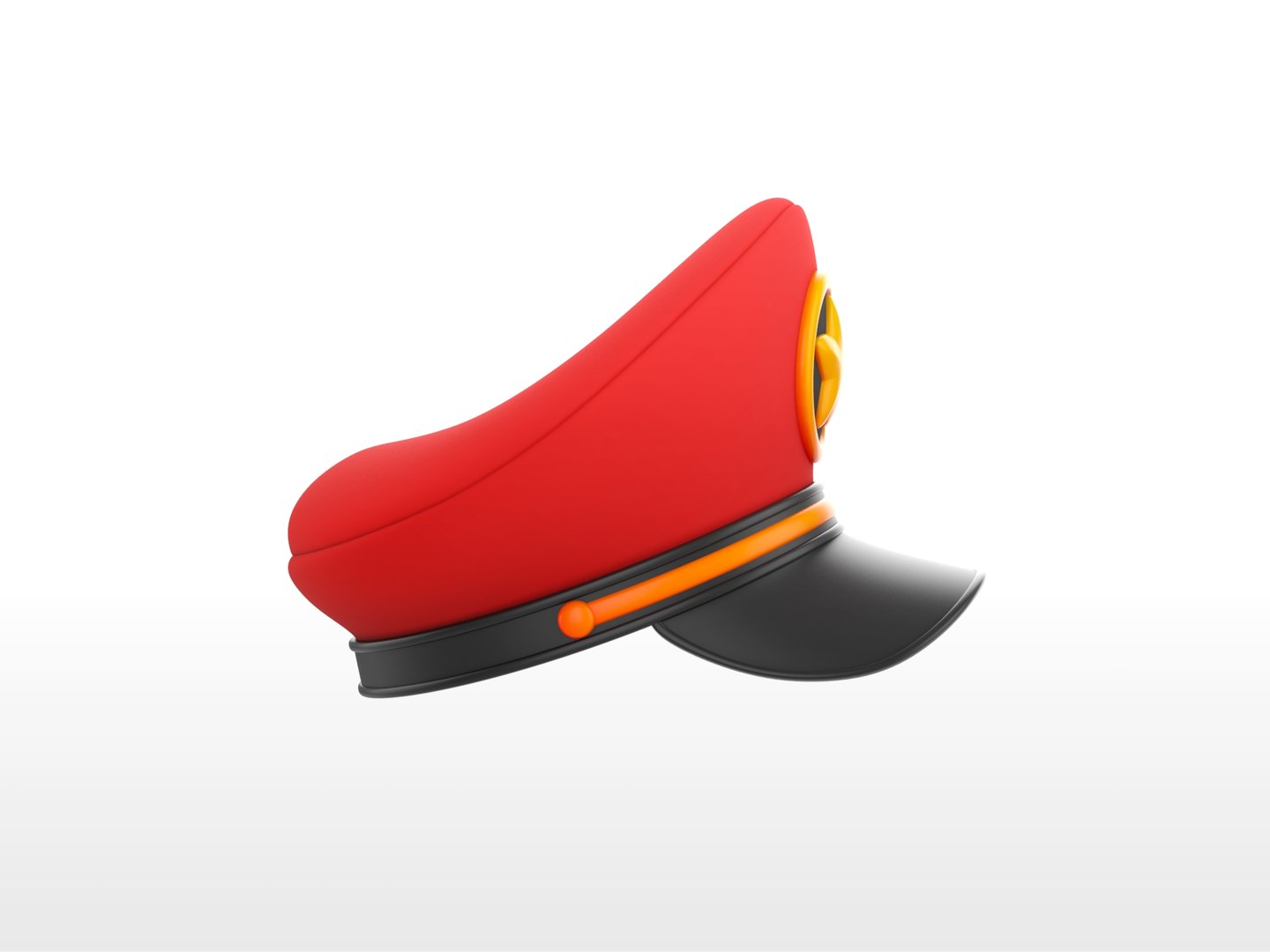 3D Hat033 Star Officer Hat - TurboSquid 2166842