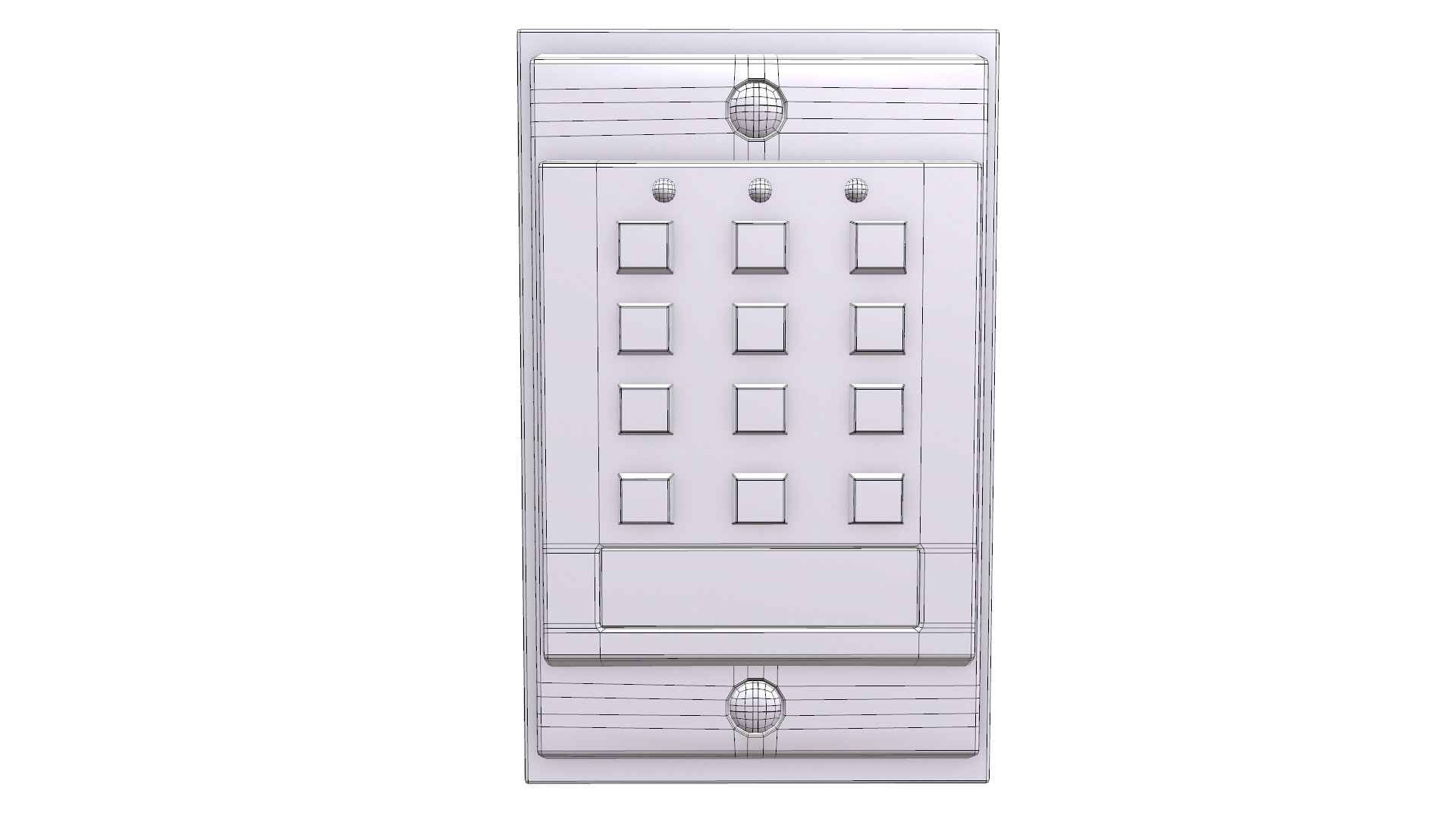 3D Security Keypad Lock Low-poly PBR - TurboSquid 2117182