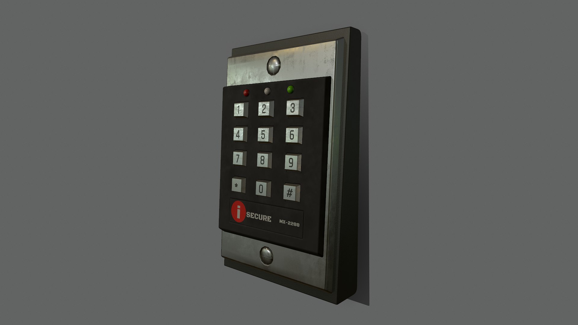 3D Security Keypad Lock Low-poly PBR - TurboSquid 2117182