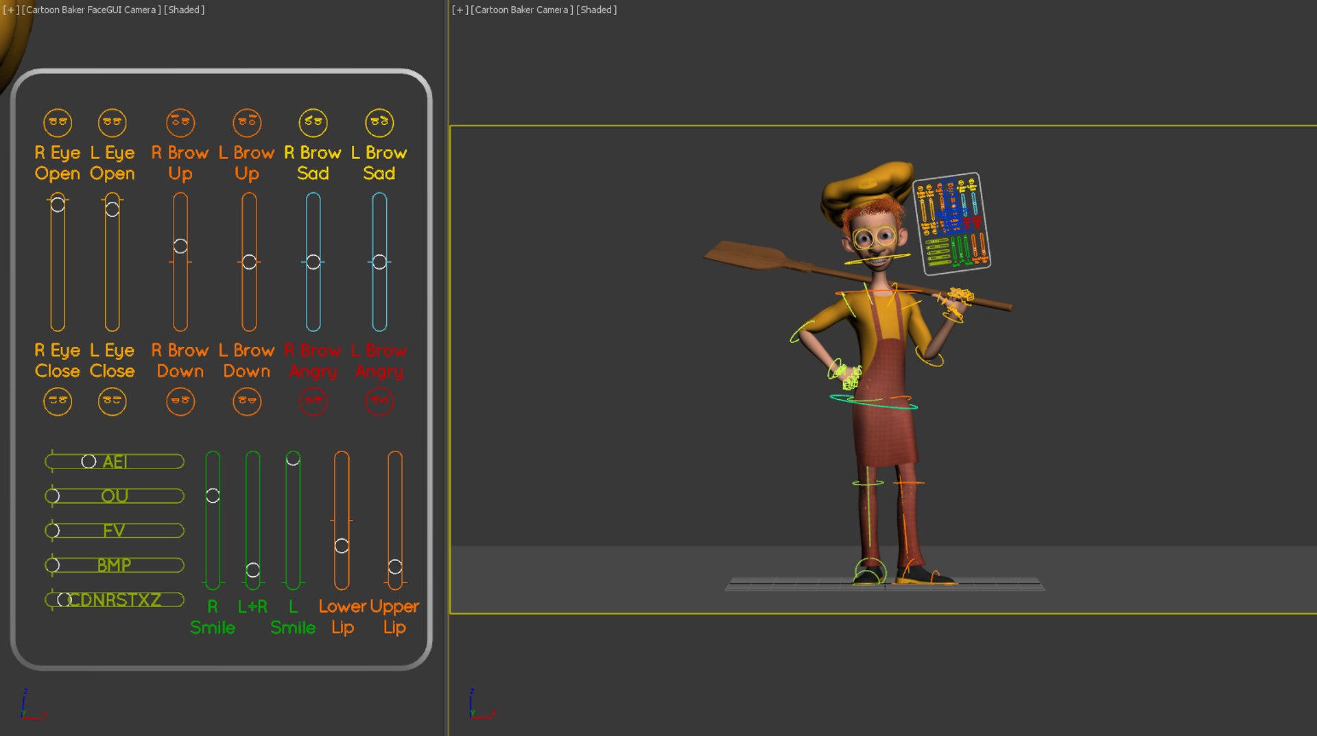 Cartoon Baker Rigged 3D Model - TurboSquid 1723660