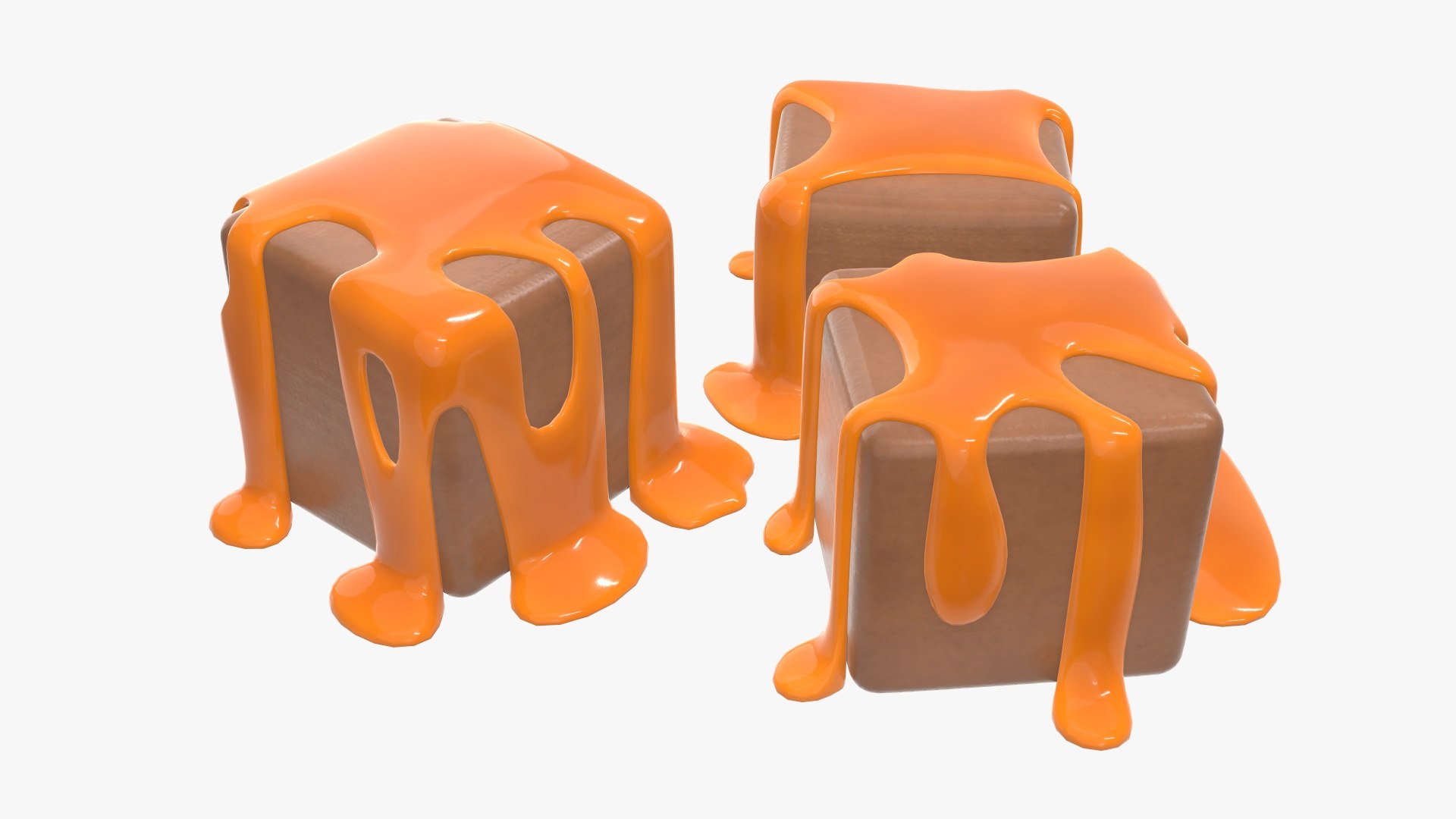 3D Caramel Candy Model - TurboSquid 1528408