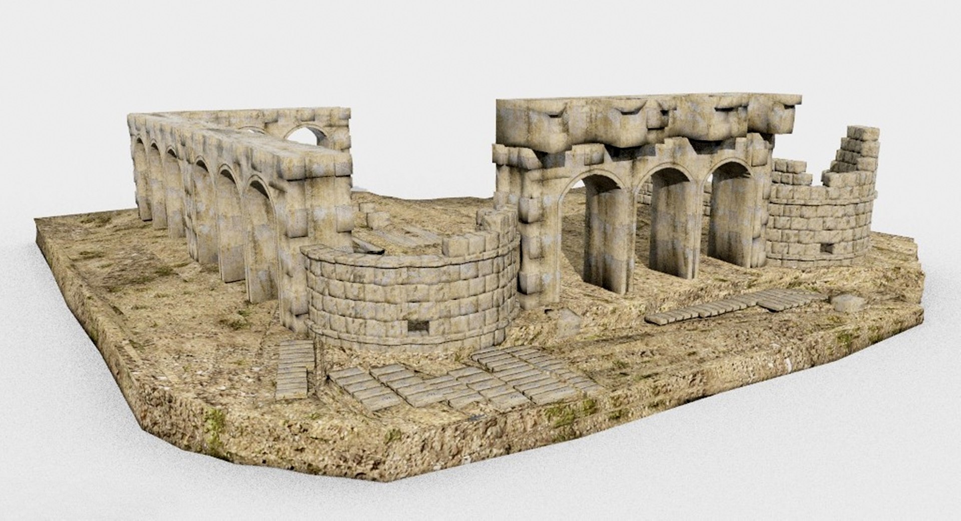 3D Ancient Roman Ruins Hierapolis - TurboSquid 2294823