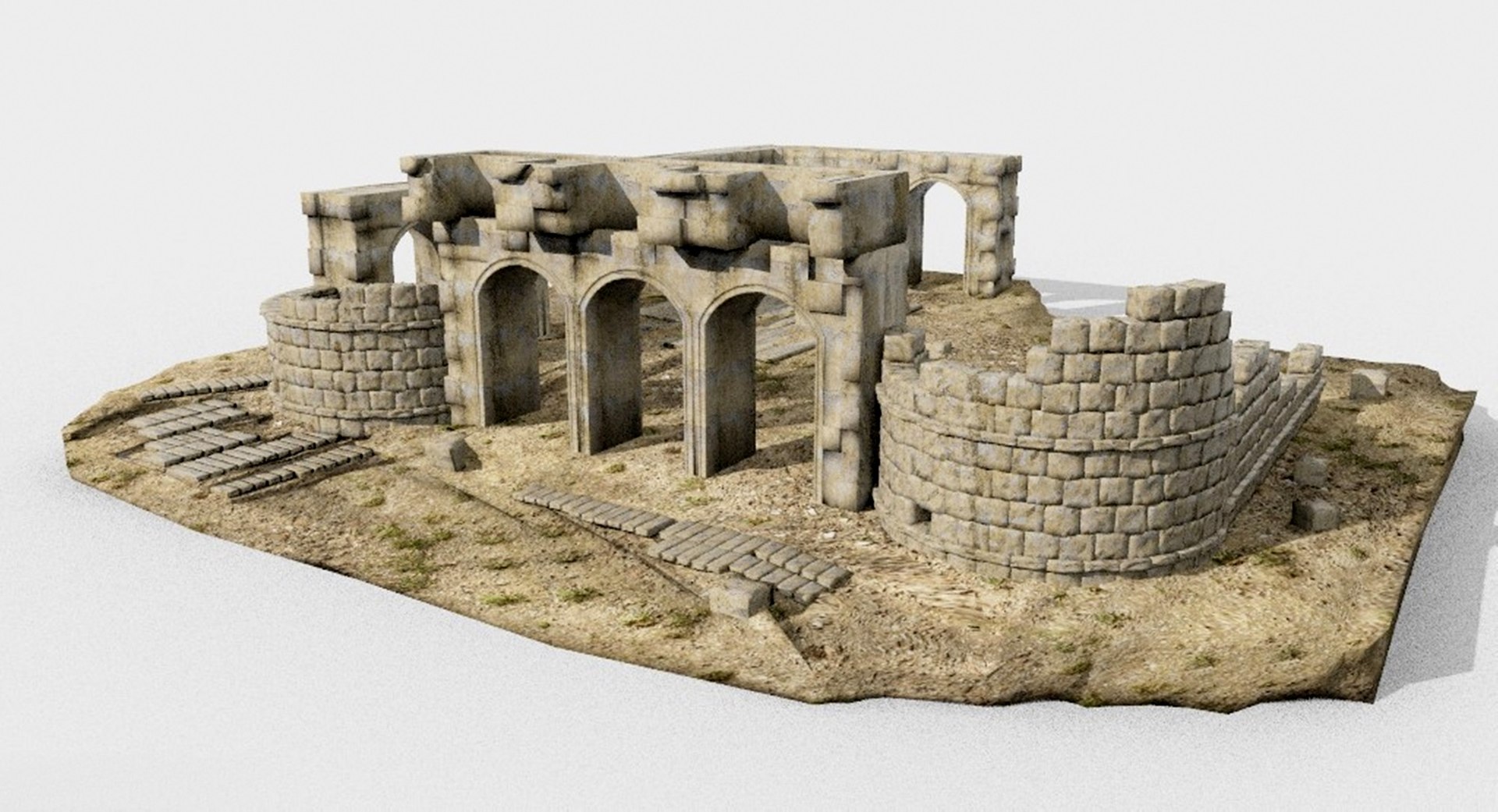 3D Ancient Roman Ruins Hierapolis - TurboSquid 2294823