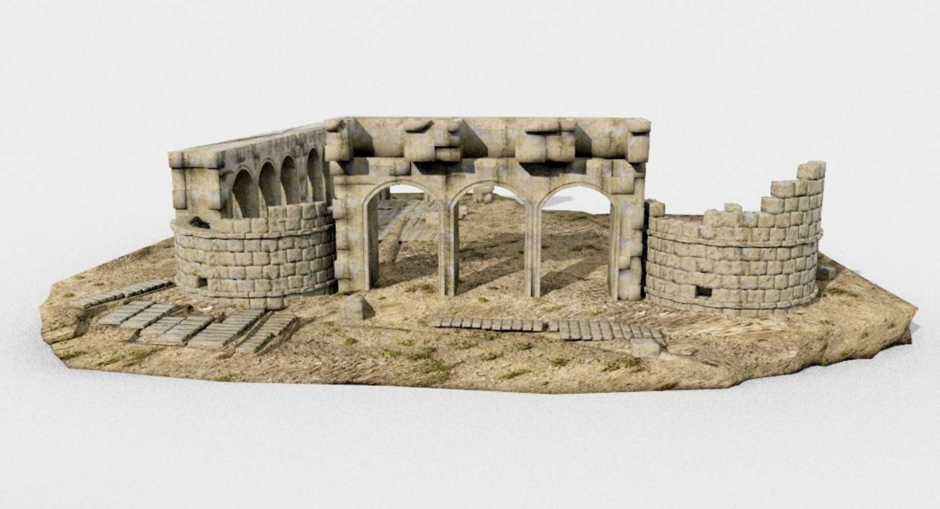3D Ancient Roman Ruins Hierapolis - TurboSquid 2294823