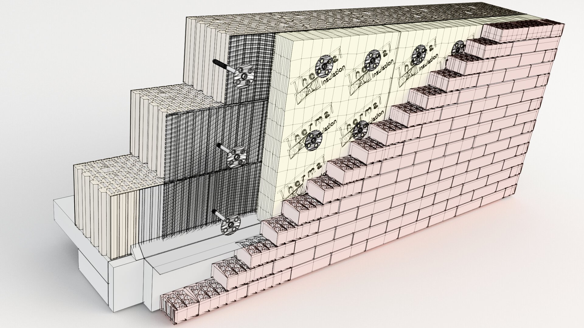 Wall Thermal Insulation 3D Model - TurboSquid 1525889