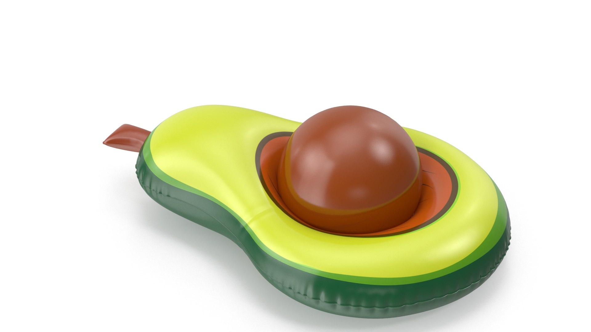 Light Green Avocado Pool Float with a Ball 3D - TurboSquid 1754257