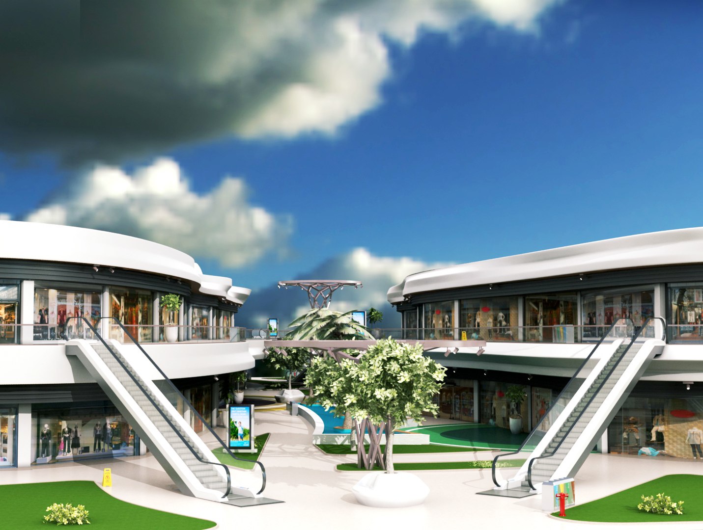 3D shopping mall model - TurboSquid 1440674