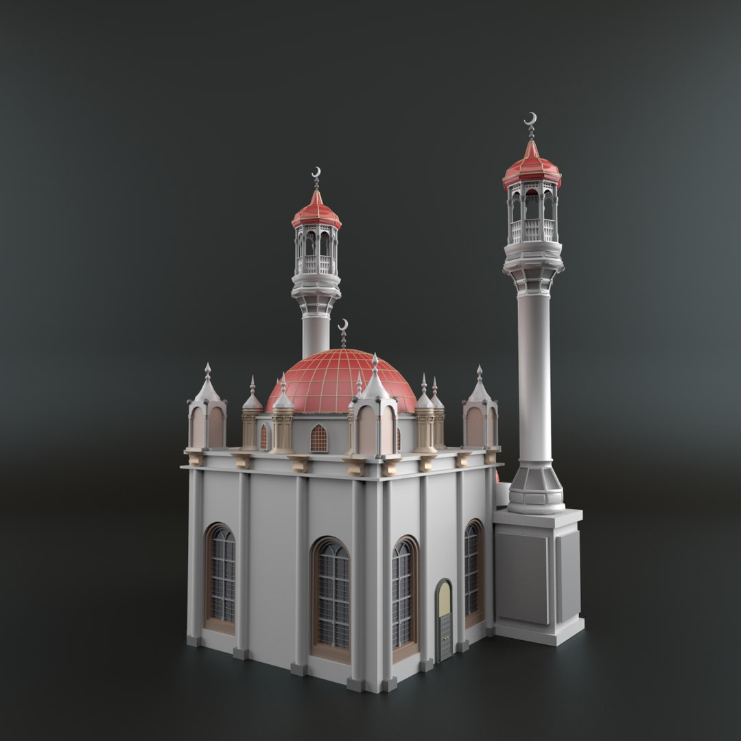 3D Mosque Cartoon - TurboSquid 1334677