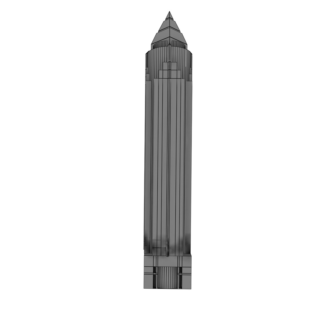 Skyscraper Messeturm 3d Model