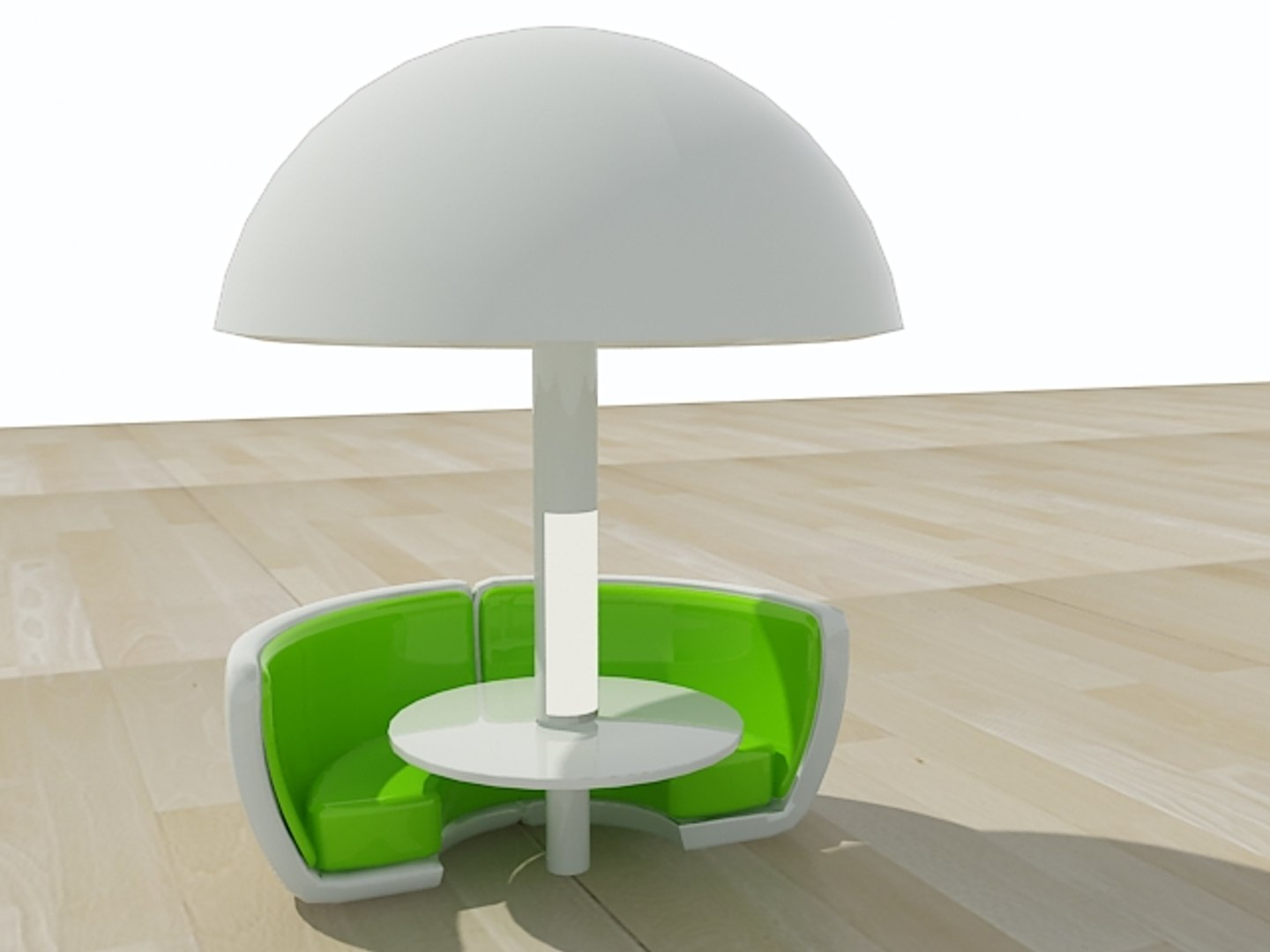 Modern Sphere Dining C4d