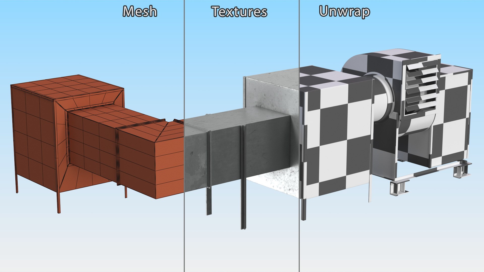 HVAC Ductwork System 3D - TurboSquid 2329790