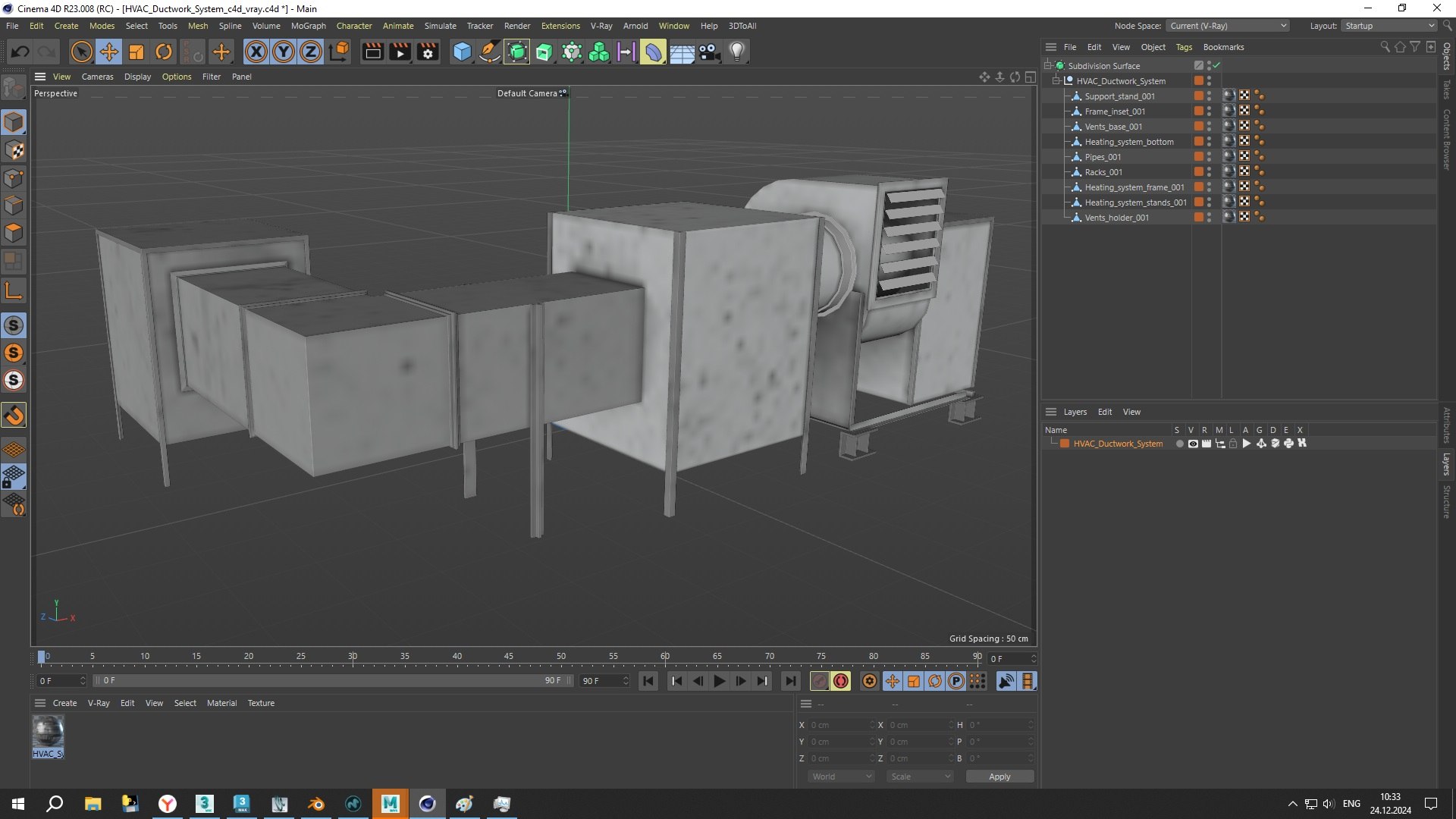 HVAC Ductwork System 3D - TurboSquid 2329790