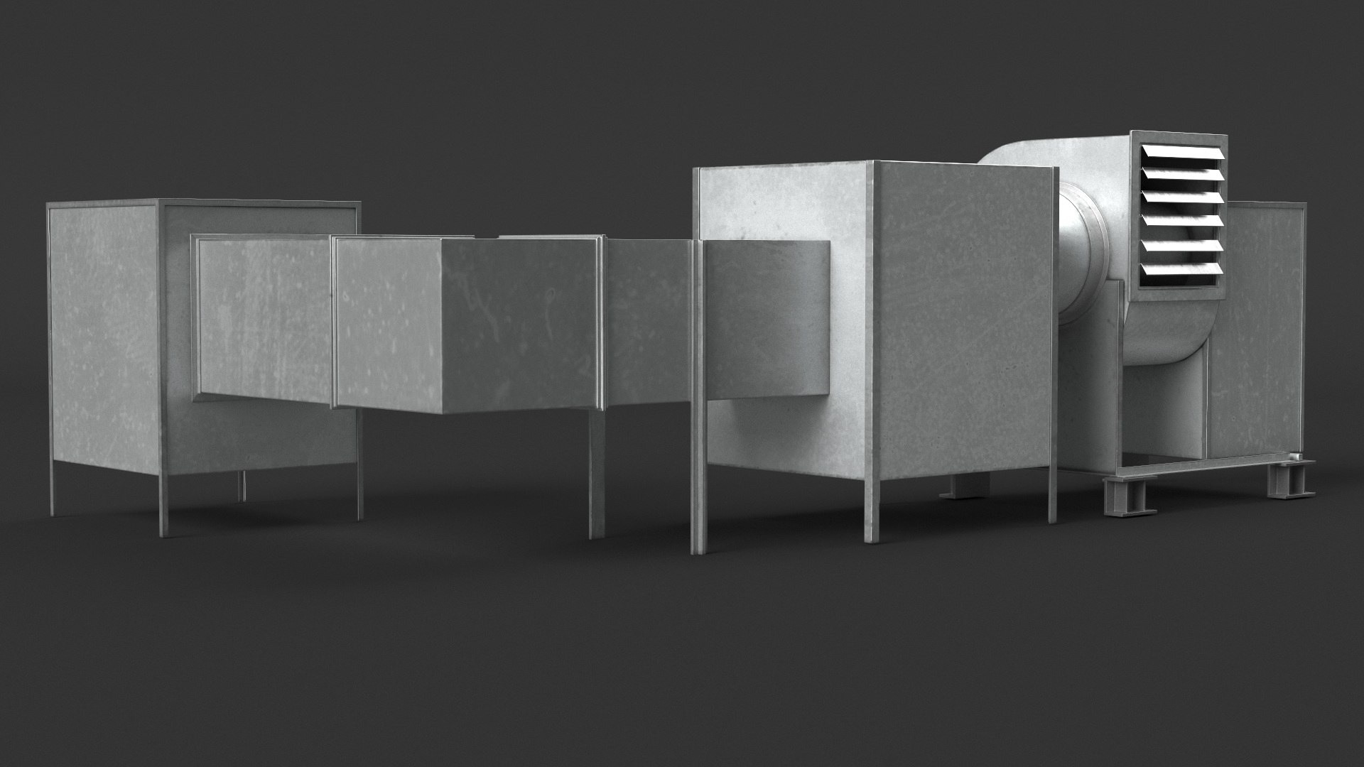 HVAC Ductwork System 3D - TurboSquid 2329790