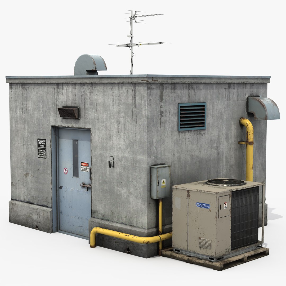 3D Model Rooftop Elevator - TurboSquid 1349991