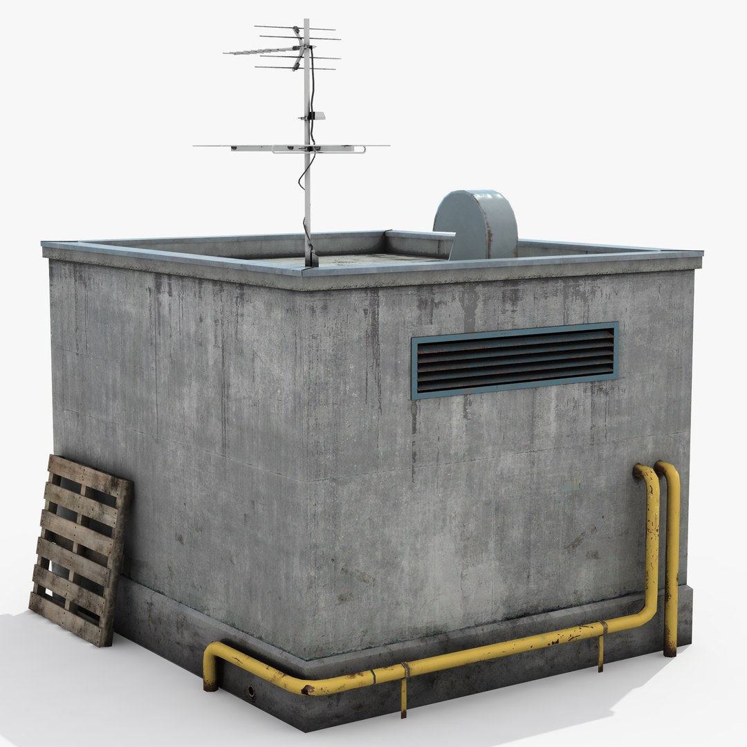 3D Model Rooftop Elevator - TurboSquid 1349991