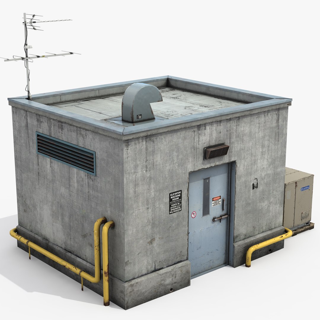 3D Model Rooftop Elevator - TurboSquid 1349991