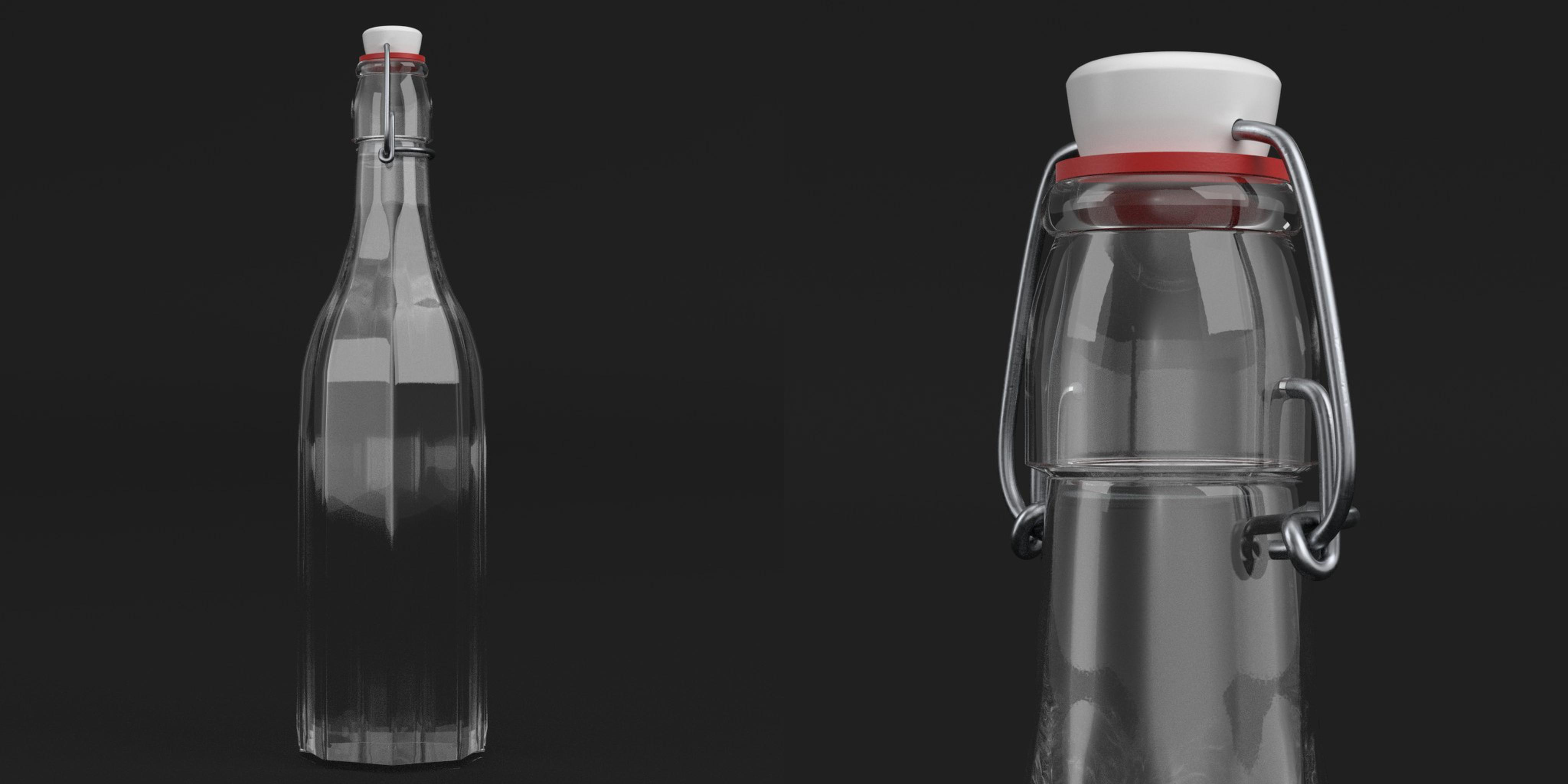 3D bottle bracket closure closed - TurboSquid 1583662