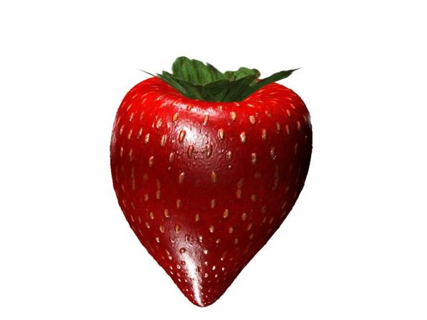 3D 3ds Max Fruit Strawberry