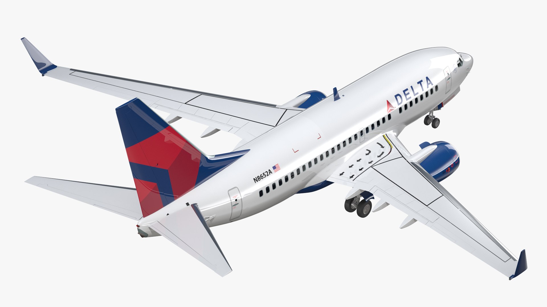 3D Boeing 737-600 Delta Airlines - TurboSquid 1206851