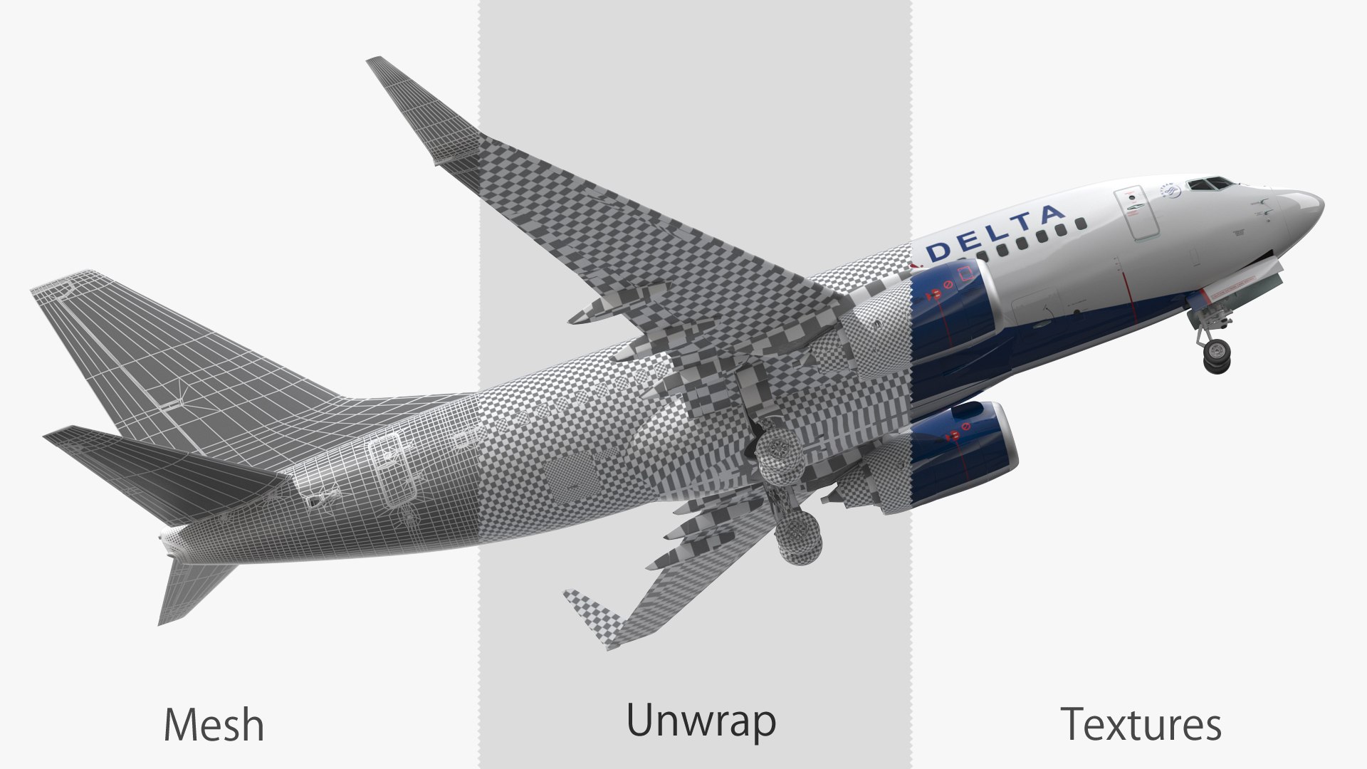 3D Boeing 737-600 Delta Airlines - TurboSquid 1206851