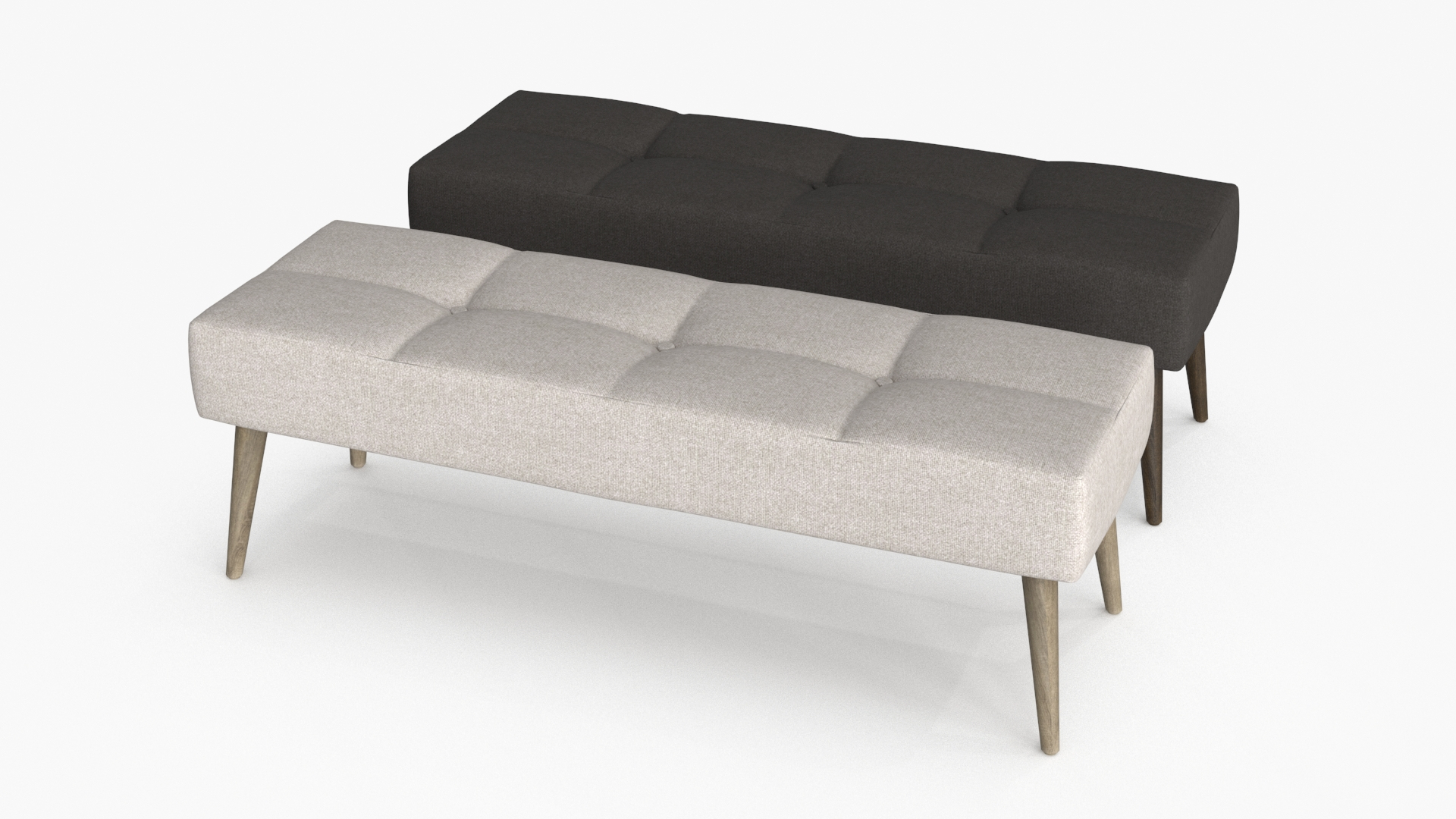 3D Soft Bench 2 Colors - TurboSquid 2214377