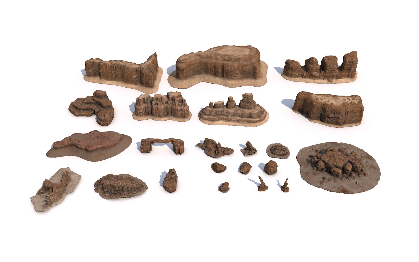 3D redrock red rock model - TurboSquid 1696164