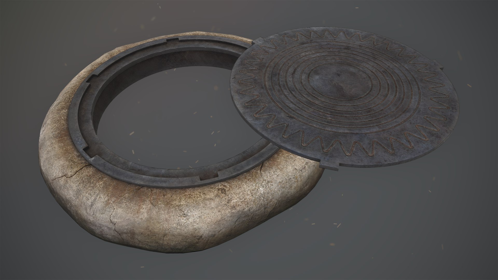 3D Sewer Hatch - TurboSquid 1306359