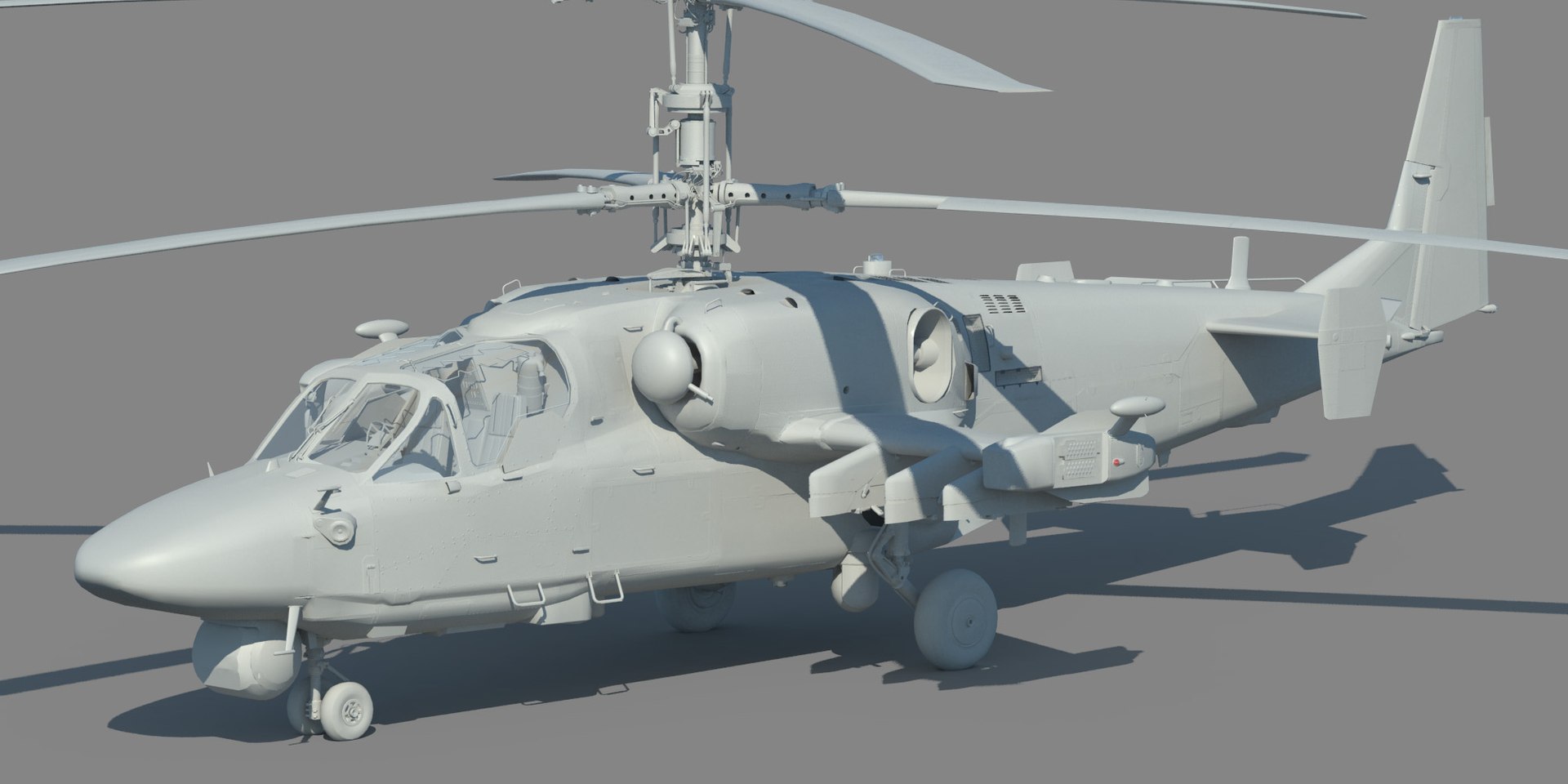Russian Attack Helicopter Ka-52 3D Model - TurboSquid 1317372