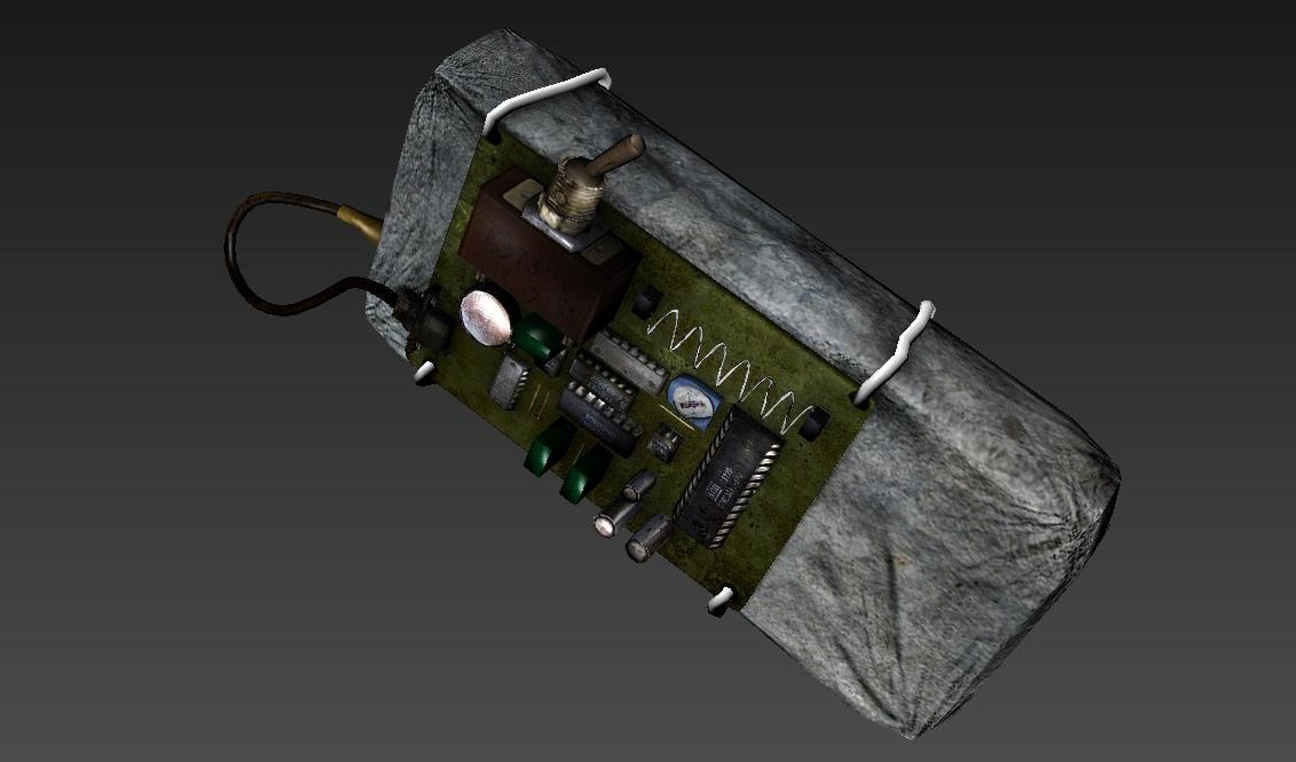 Bomb Remote 3d Model
