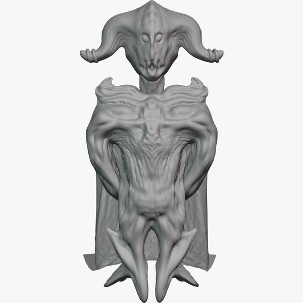 3D Untextured alien model model - TurboSquid 1961394