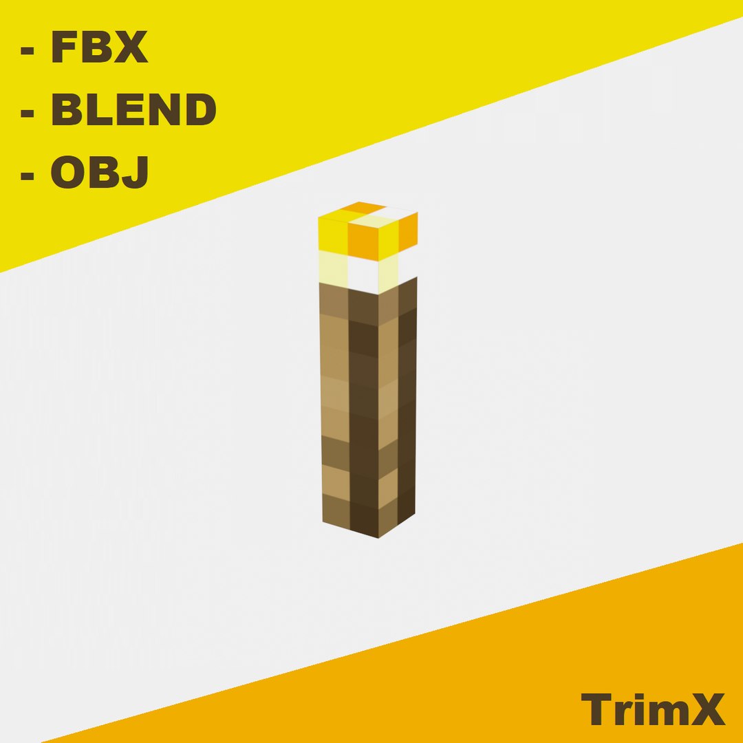 modelo 3d Torch Minecraft - TurboSquid 1984728