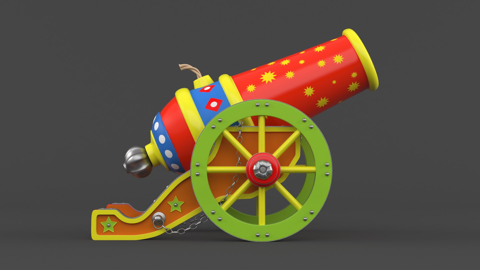Circus Cannon Model - TurboSquid 1960453