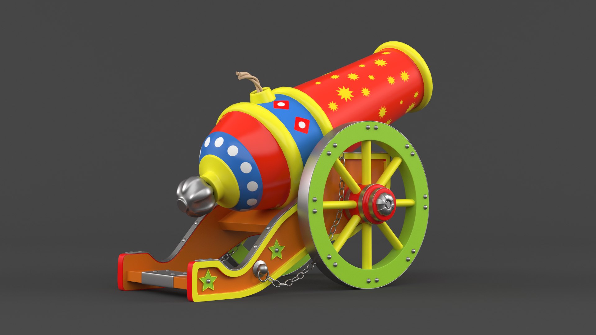 Circus Cannon Model - TurboSquid 1960453