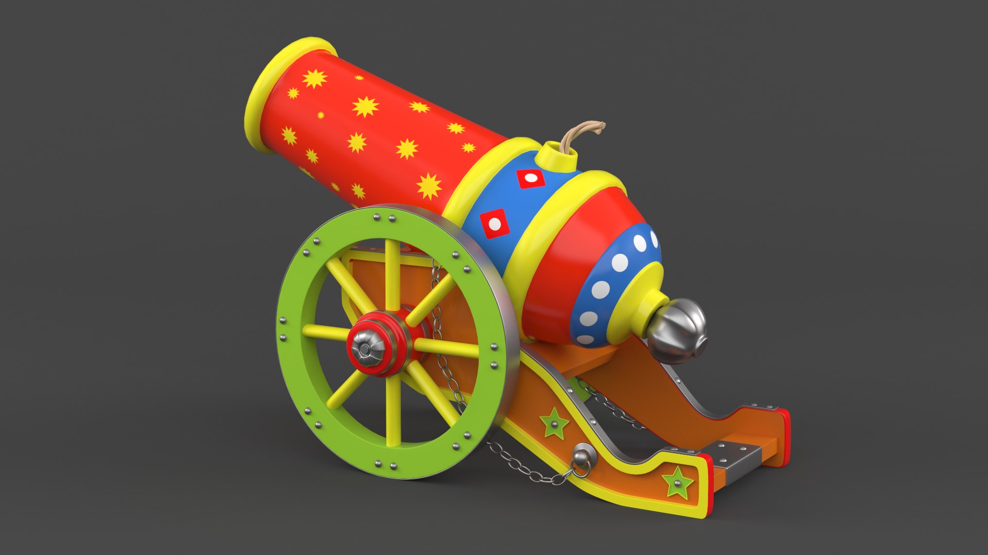 Circus Cannon Model - TurboSquid 1960453