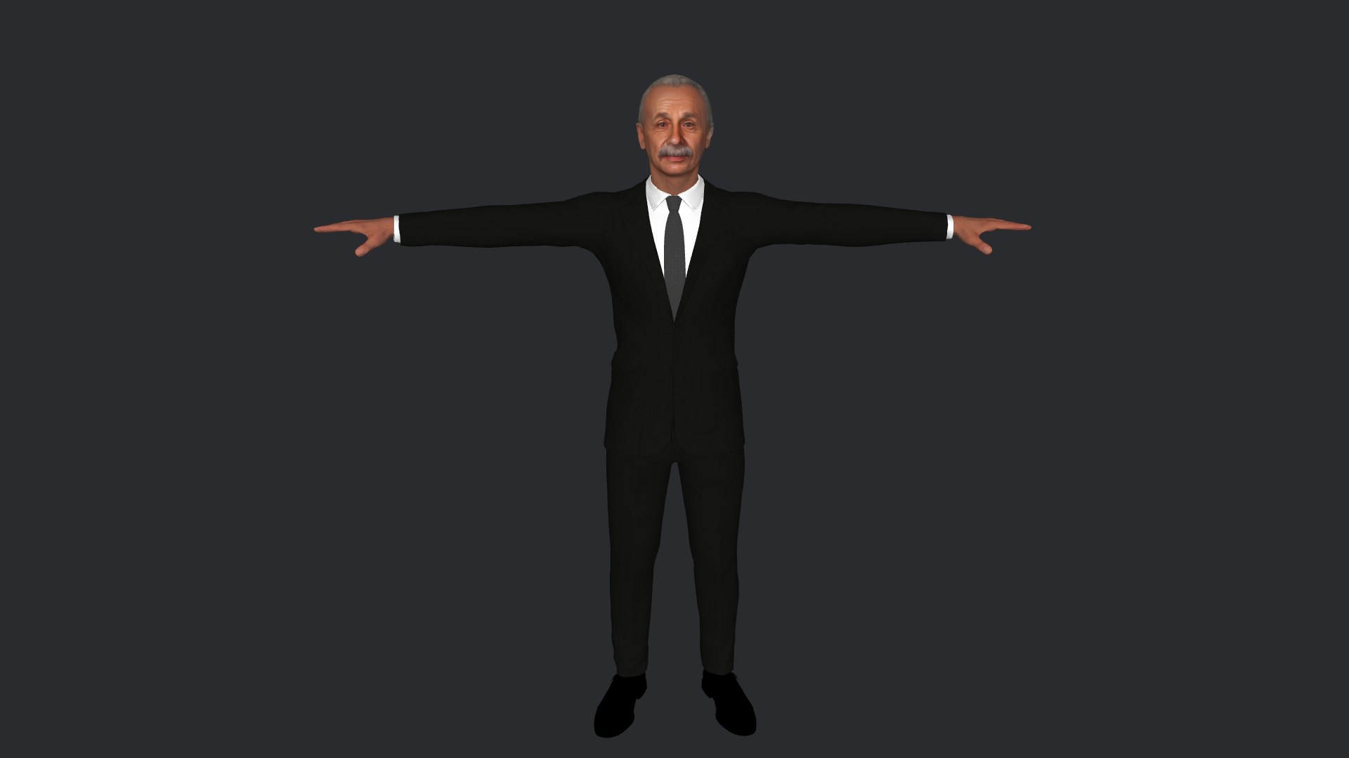 Albert Einstein Hyper Realistic Full Body Fully Rigged 3D Character 3D ...
