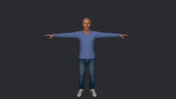 Albert Einstein Hyper Realistic Full Body Fully Rigged 3D Character 3D ...