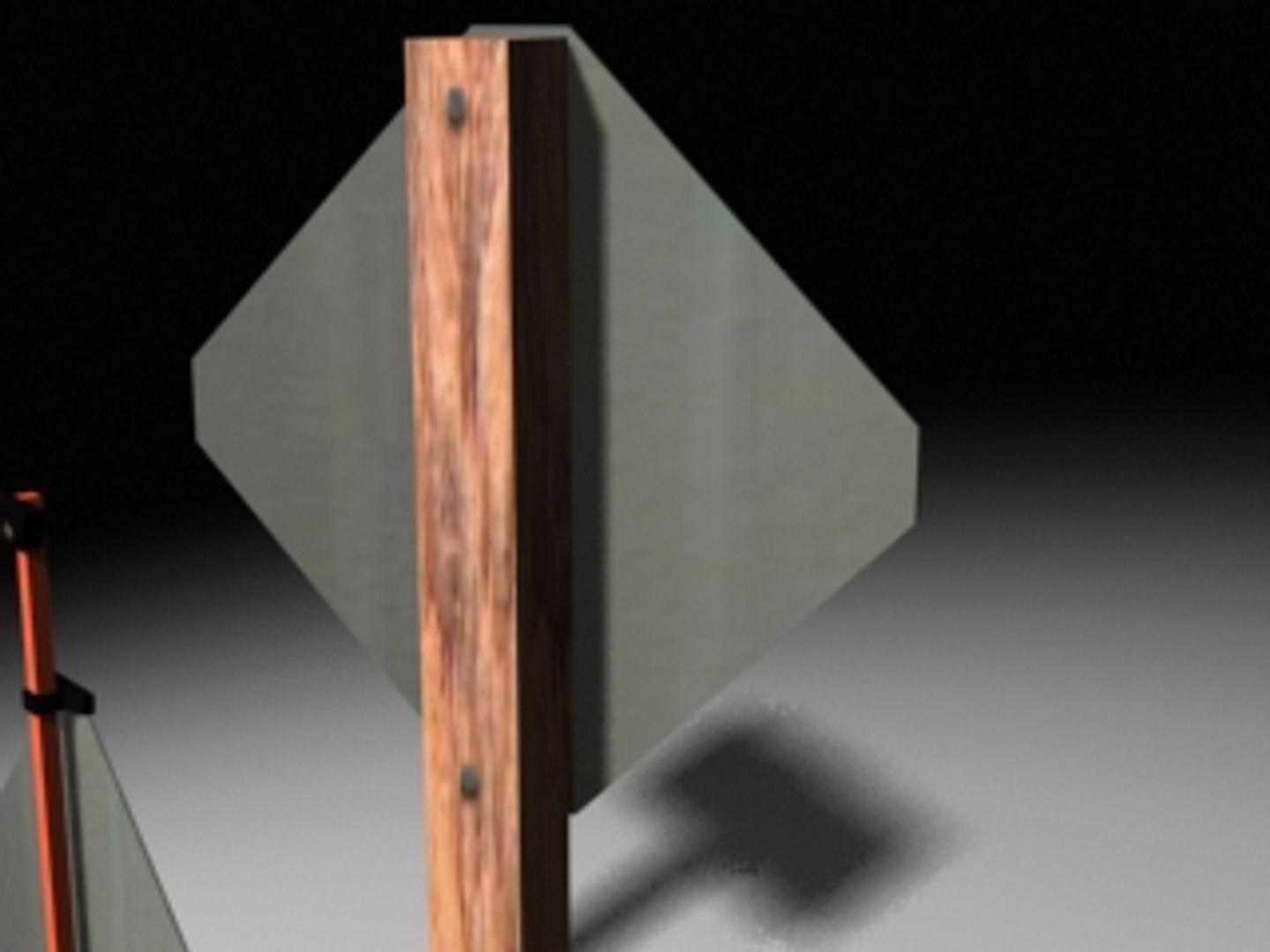 3d Construction Signs Model