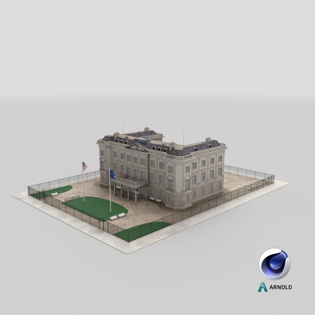 3D Embassy Model - TurboSquid 2074672