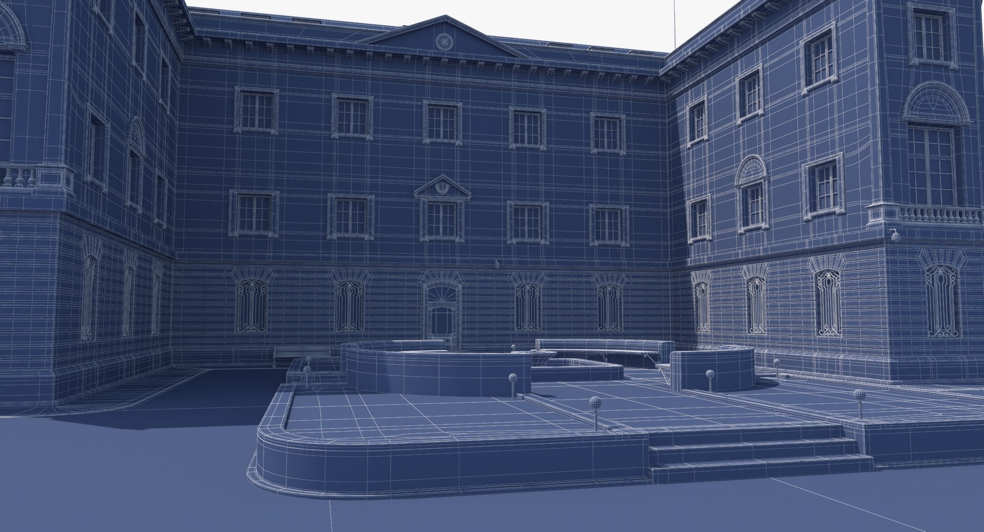 3D Embassy model - TurboSquid 2074672