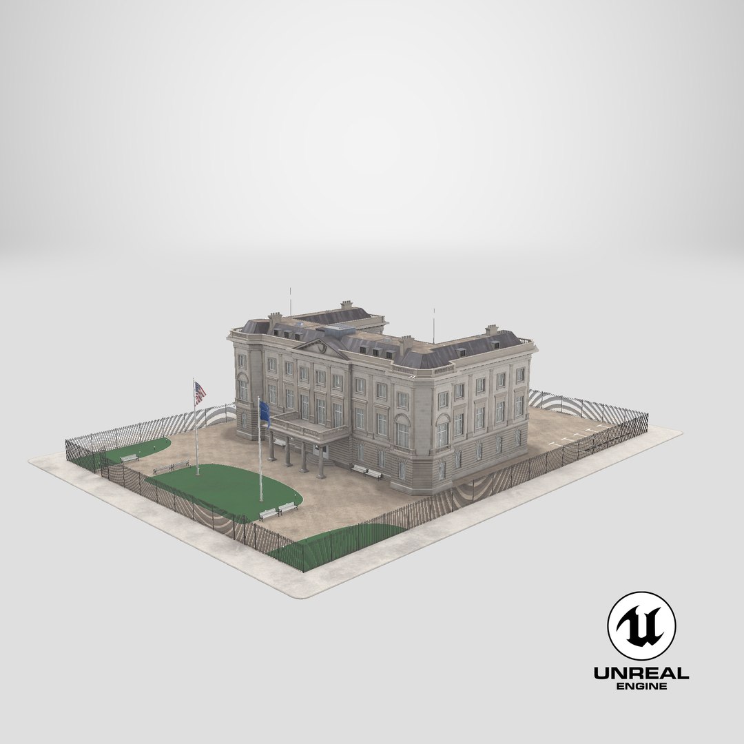3D Embassy Model - TurboSquid 2074672